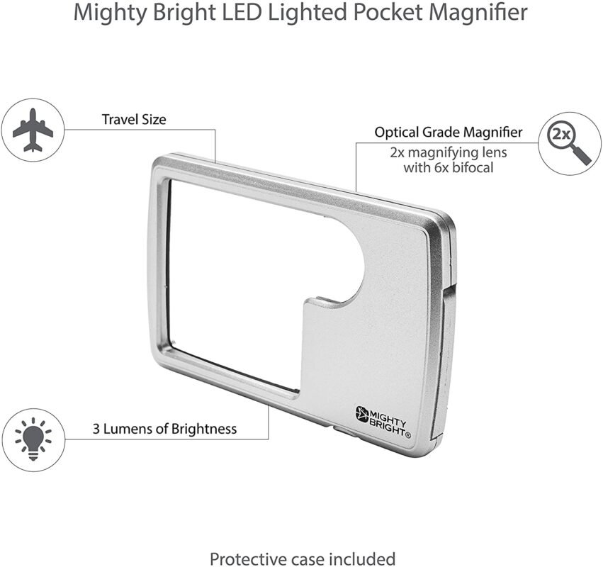 LED Lighted Wallet Magnifier – Daylightman